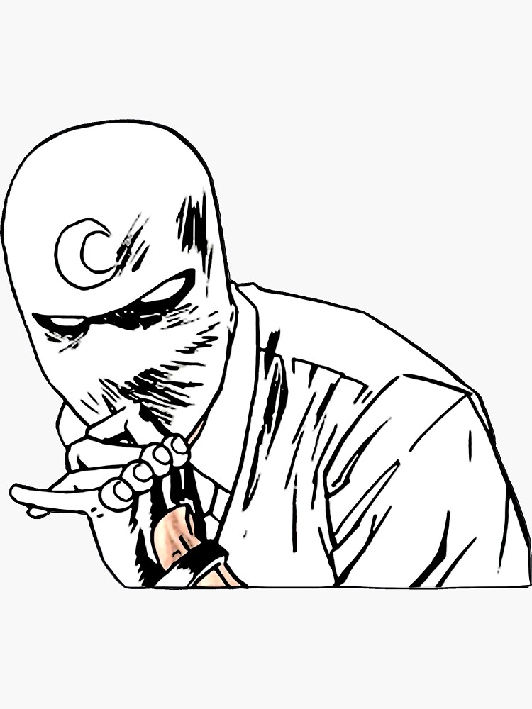 "Moon Knight Sticker" Sticker by EmeliaRan | Redbubble