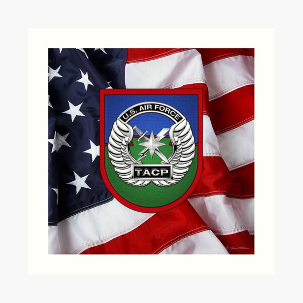 "Tactical Air Control Party - TACP Beret Flash With Crest over American ...
