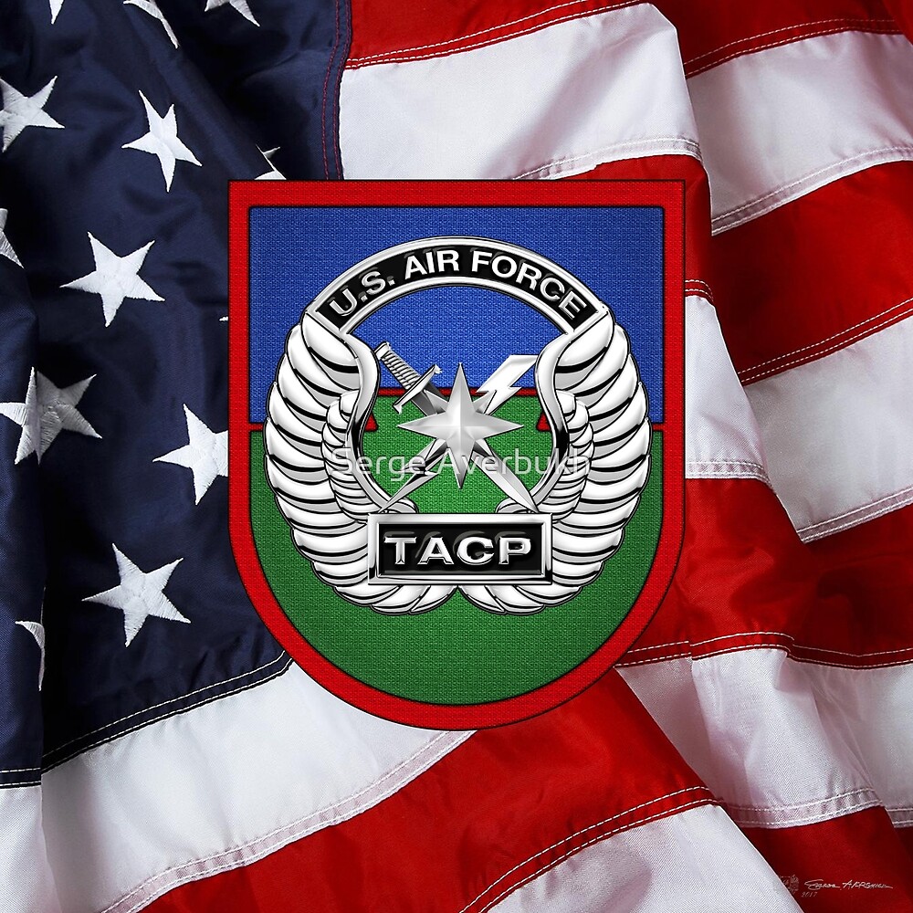 "Tactical Air Control Party - TACP Beret Flash With Crest over American ...