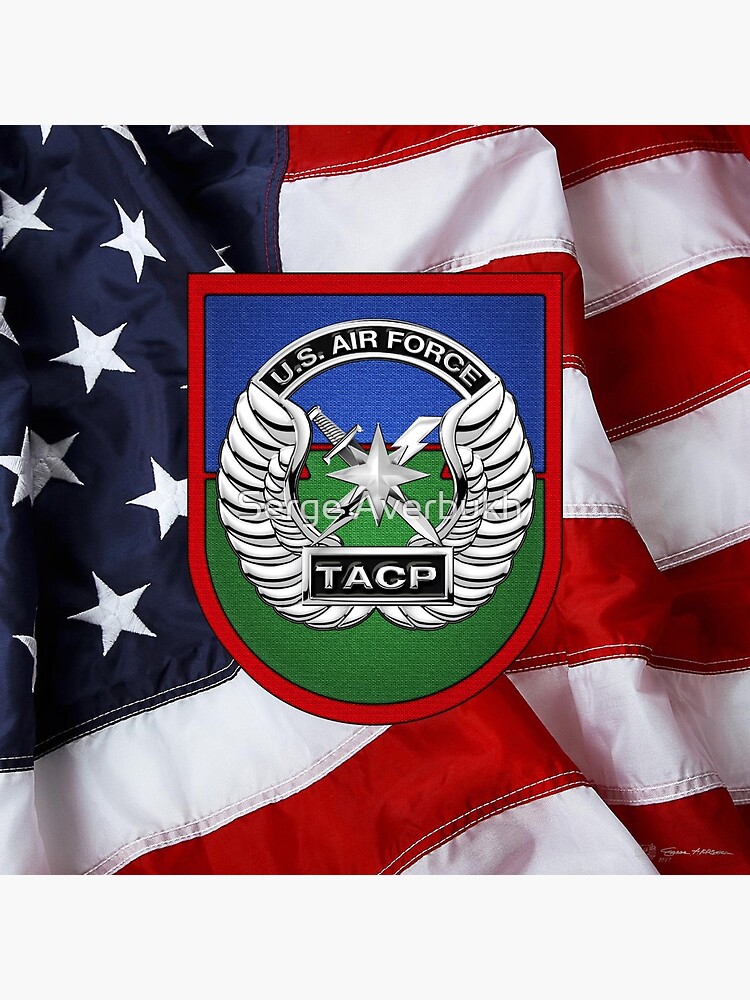 "Tactical Air Control Party - TACP Beret Flash With Crest over American ...