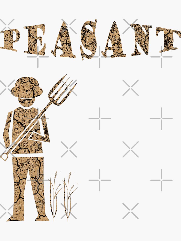 "Peasant" Sticker by Cavemen | Redbubble
