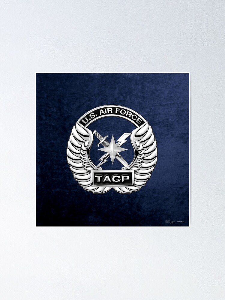 "Tactical Air Control Party - TACP Beret Flash With Crest over Blue ...