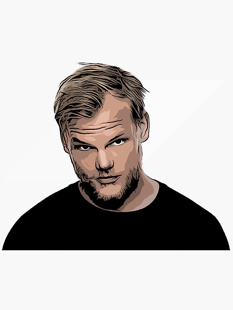 "Avicii drawing" Sticker by JillNewman | Redbubble
