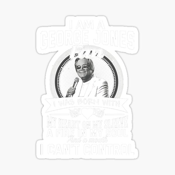 "George Jones George Jones George Jones gift" Sticker for Sale by ...