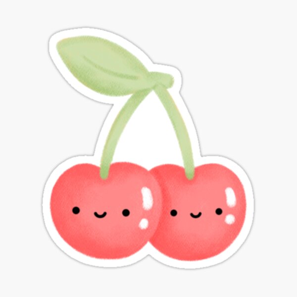 "happy little cherries" Sticker by blacksesameshop | Redbubble