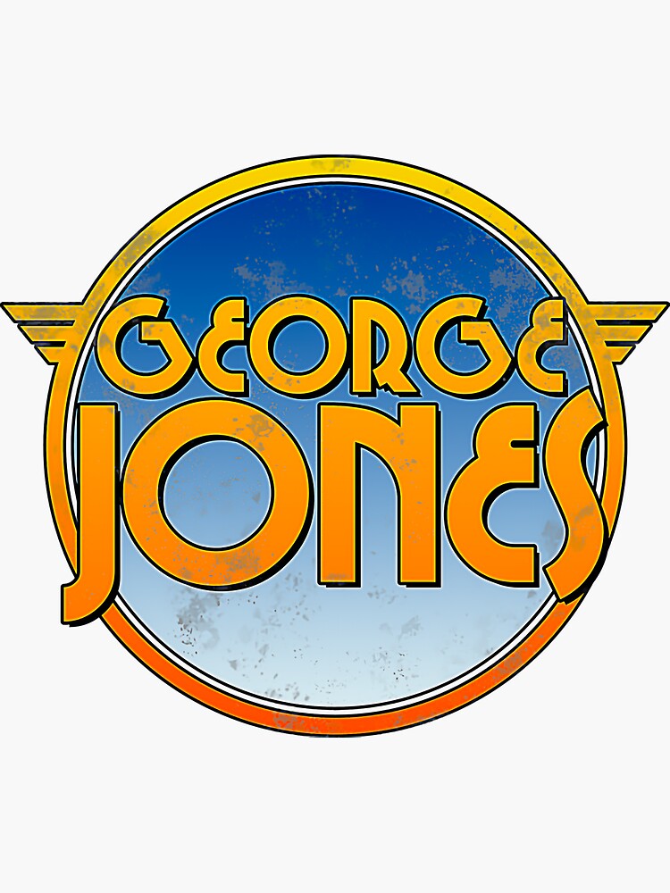 "George Jones George Jones George Jones retro vintage" Sticker by ...