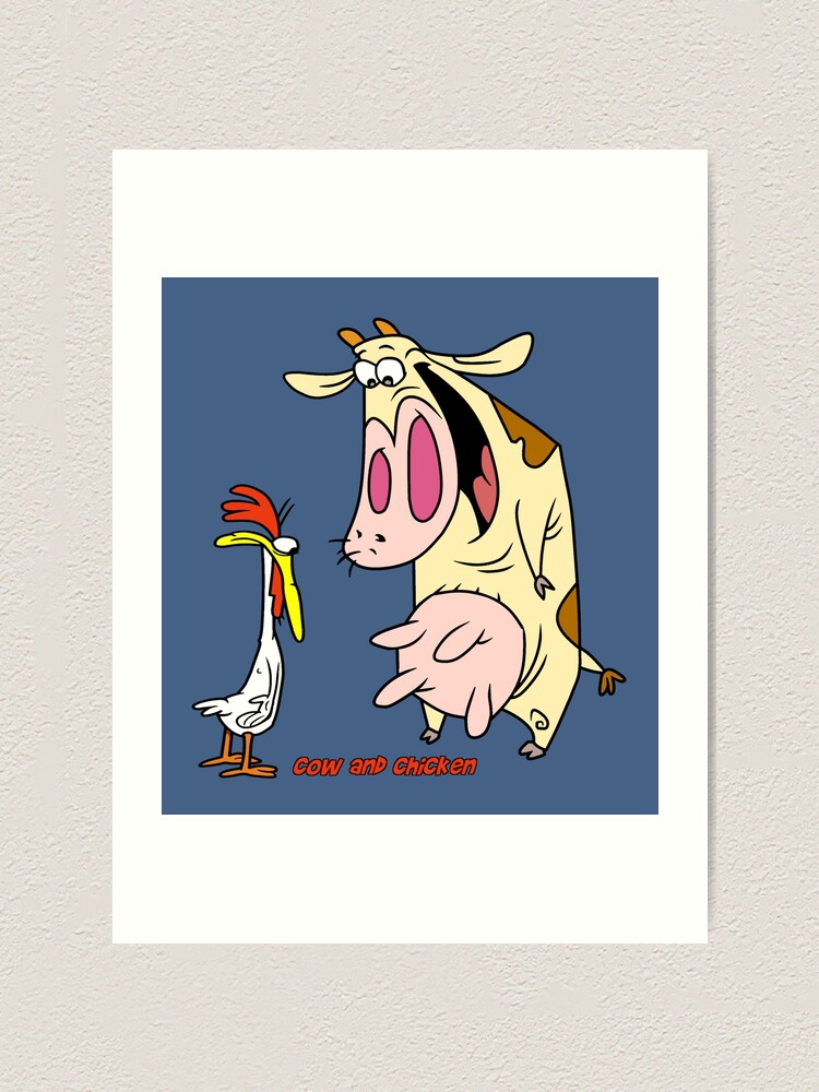 "Cow and Chicken" Art Print by Czerra | Redbubble
