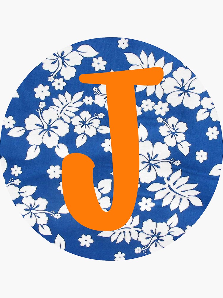 "J" Sticker by emiller98 | Redbubble