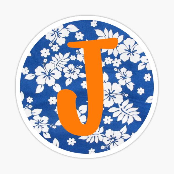 "J" Sticker by emiller98 | Redbubble