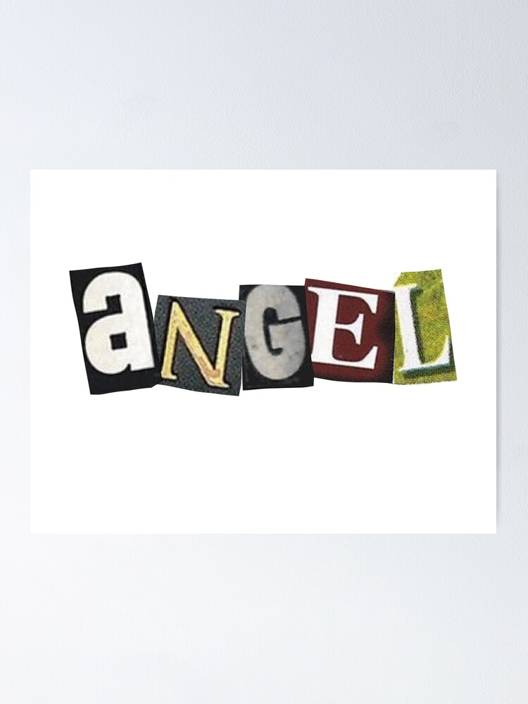 "ANGEL, Y2K vintage laptop sticker " Poster for Sale by rb-83957 ...