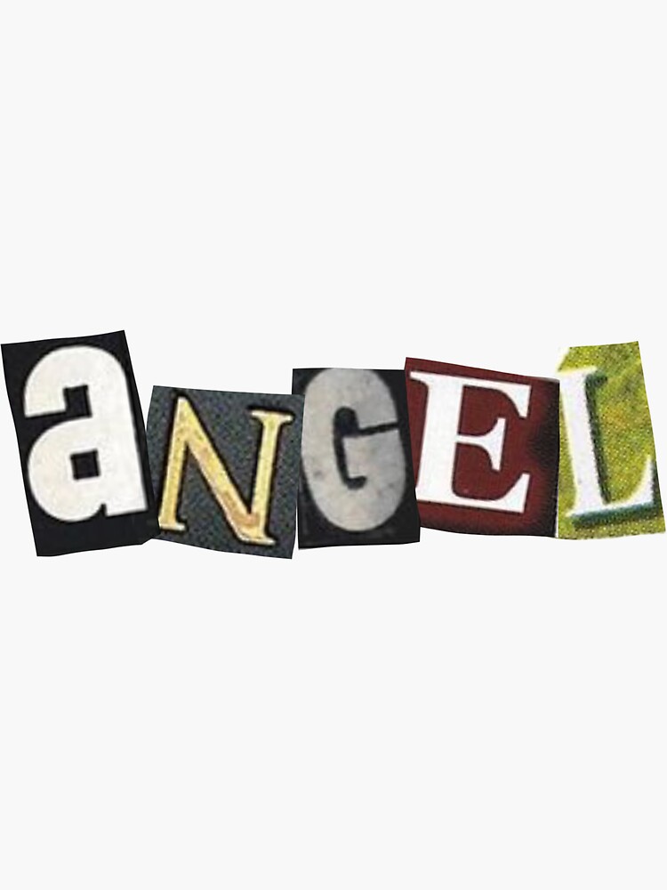 "ANGEL, Y2K vintage laptop sticker " Sticker by rb-83957 | Redbubble