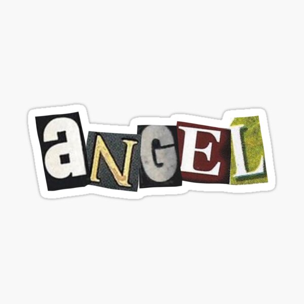 "ANGEL, Y2K vintage laptop sticker " Sticker by rb-83957 | Redbubble