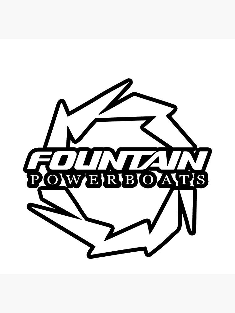 "Fountain Powerboats Boat" Poster for Sale by Shopbatak | Redbubble