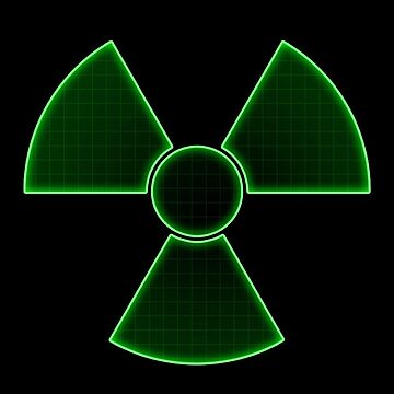 Radioactive Symbol Green