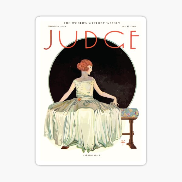 "judge magazine making room for you" Sticker by chacai | Redbubble