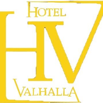 "Hotel Valhalla" Sticker by Chubidraws | Redbubble