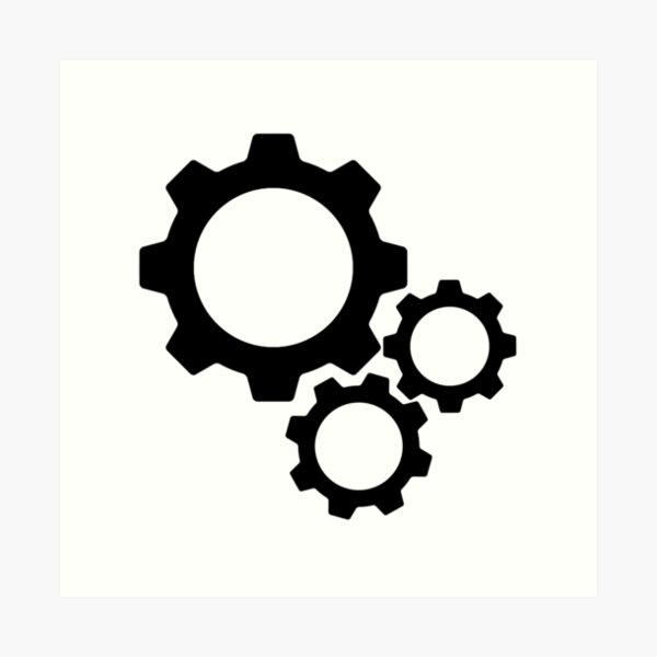 "Simple Gear Design" Art Print by Gilberticus | Redbubble