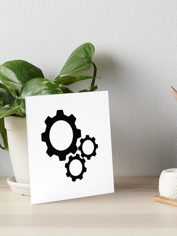 "Simple Gear Design" Art Board Print for Sale by Gilberticus | Redbubble