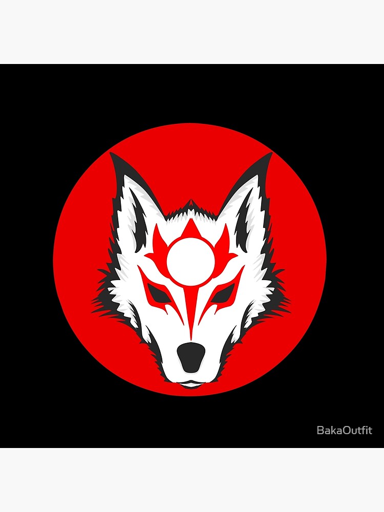 "Okami Wolf Red Sun Japanese Anime Spirit" Poster for Sale by ...