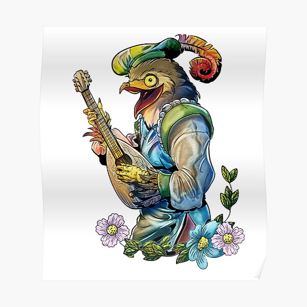 "Potoo Bird Minstrel" Poster for Sale by Eatsbluecrayon | Redbubble
