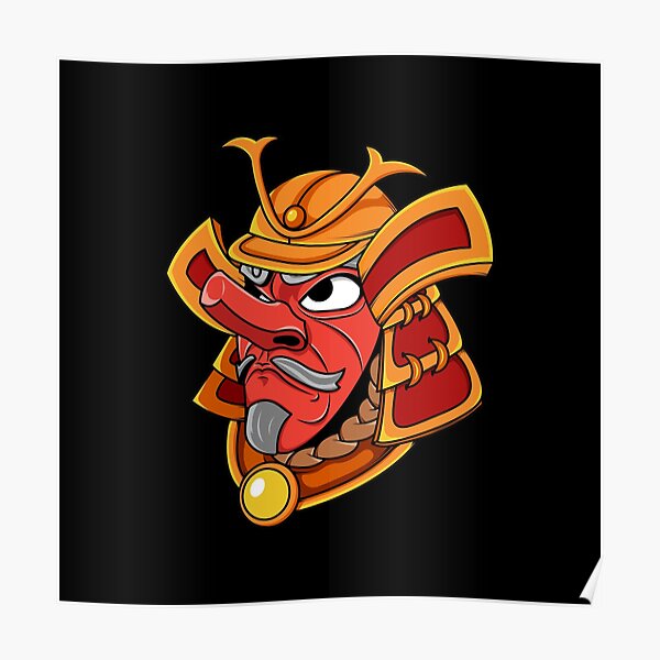 Traditional Tengu Mask / Bushido Mask / Samurai Half mask / Stylized ...