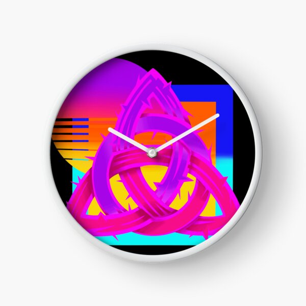 "Thorn r6 vaporwave logo" Clock for Sale by Squiddythings | Redbubble