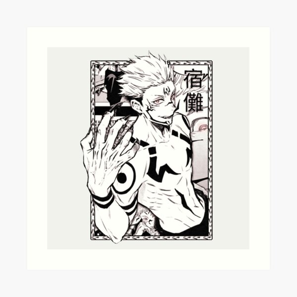 "Sukuna Manga Panel Artwork" Art Print for Sale by Fushie | Redbubble