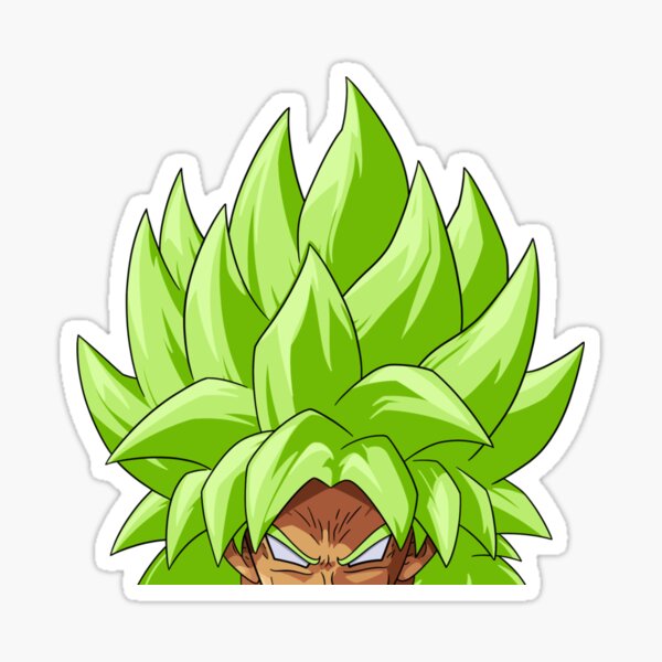 "DBS Broly Super Saiyan Peeker Sticker" Sticker for Sale by ...