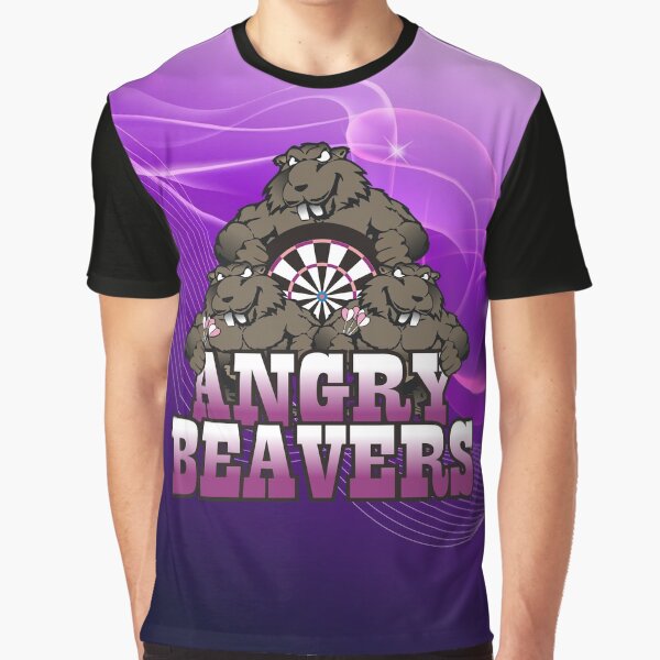 "Angry Beavers Darts Team" T-shirt for Sale by mydartshirts | Redbubble | darts graphic t-shirts ...