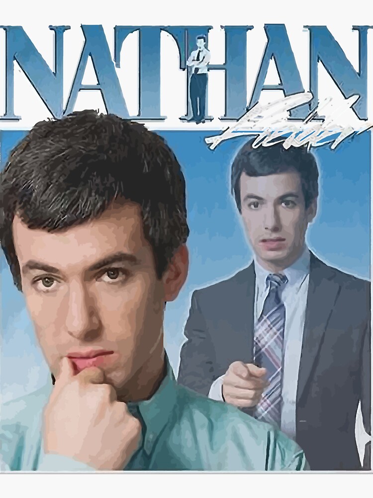 "Nathan Comedian For Men And Women" Sticker by ZeldaGreen1 | Redbubble