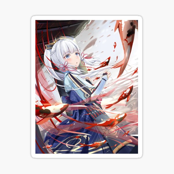 "Kamisato Ayaka" Sticker for Sale by StellaDezi | Redbubble