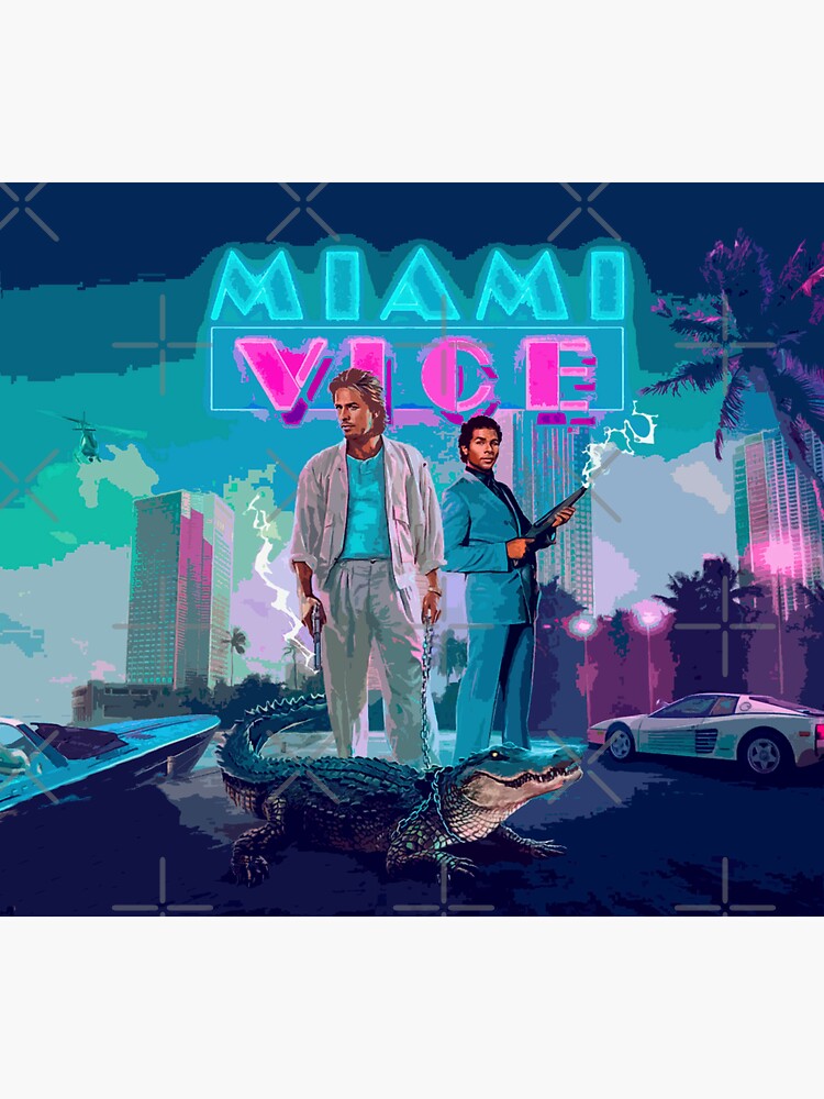 "Miami Vice Forever V1" Sticker for Sale by emilmiami | Redbubble