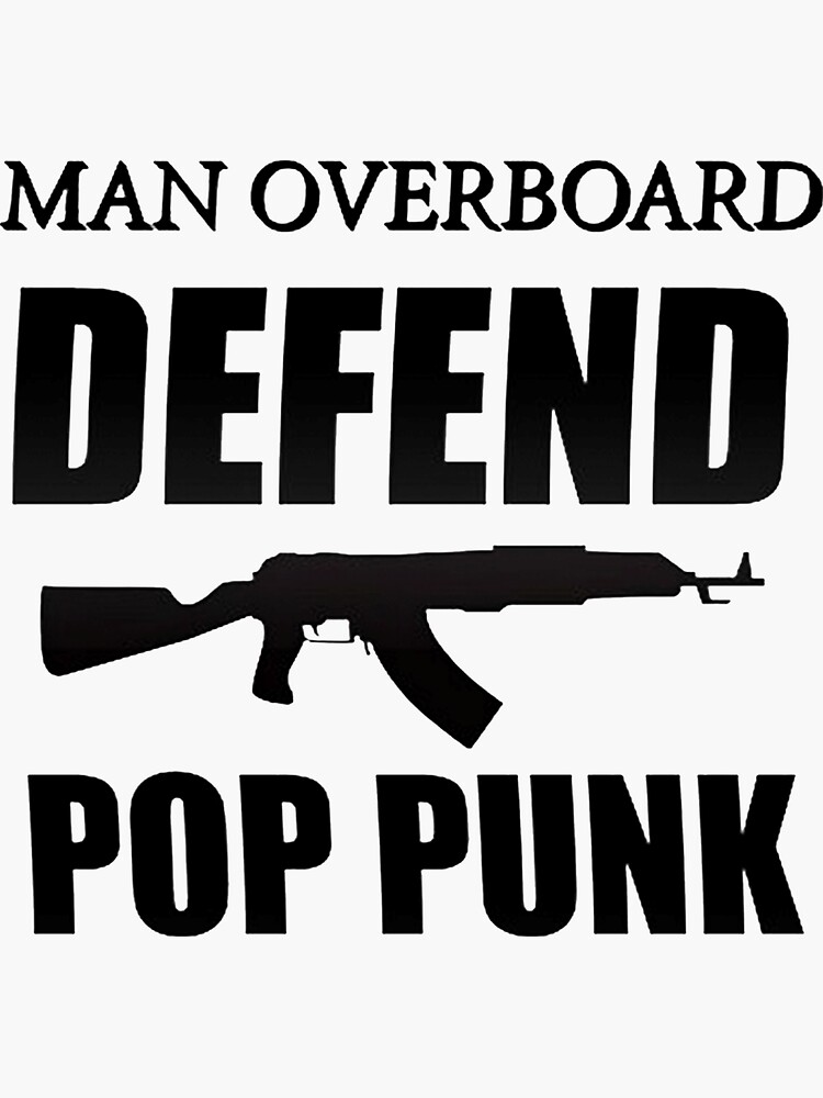 "Man Overboard Defend" Sticker by beakeane | Redbubble