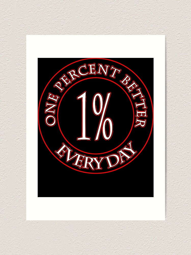 "one percent round logo" Art Print for Sale by MariaAlfaroo | Redbubble