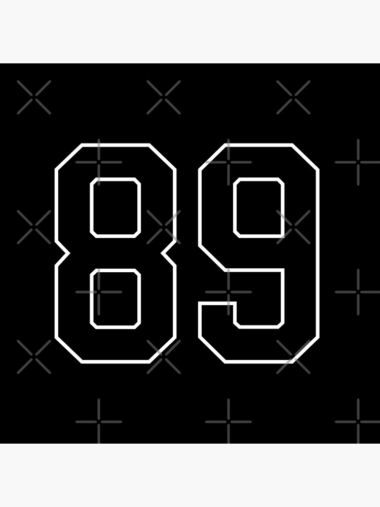 "Black Number 89 lucky sports jersey eighty nine" Poster for Sale by ...