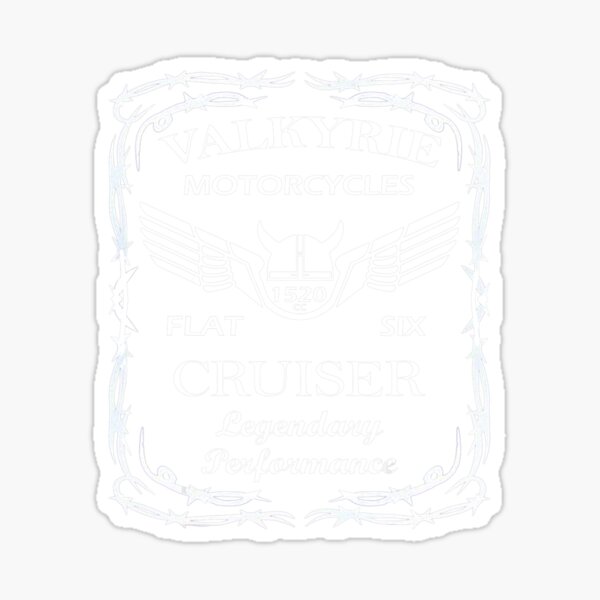 "Valkyrie Motorcycle Biker Cruiser Flat Six" Sticker by mcnairfaisonebv ...