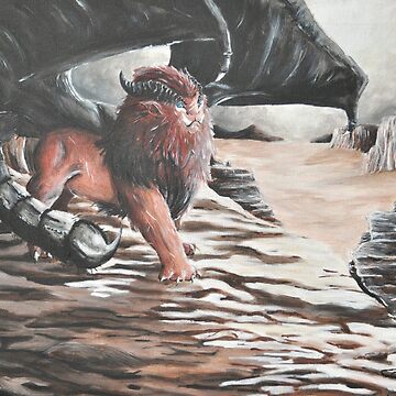 "manticore" Sticker by Josi Saefkow | Redbubble