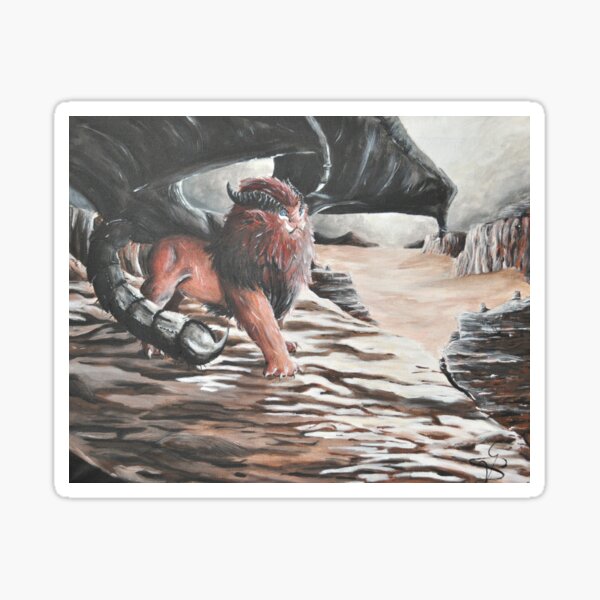 "manticore" Sticker by Josi Saefkow | Redbubble