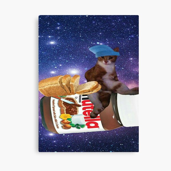 "nutella cat" Canvas Print for Sale by taco-elgato | Redbubble