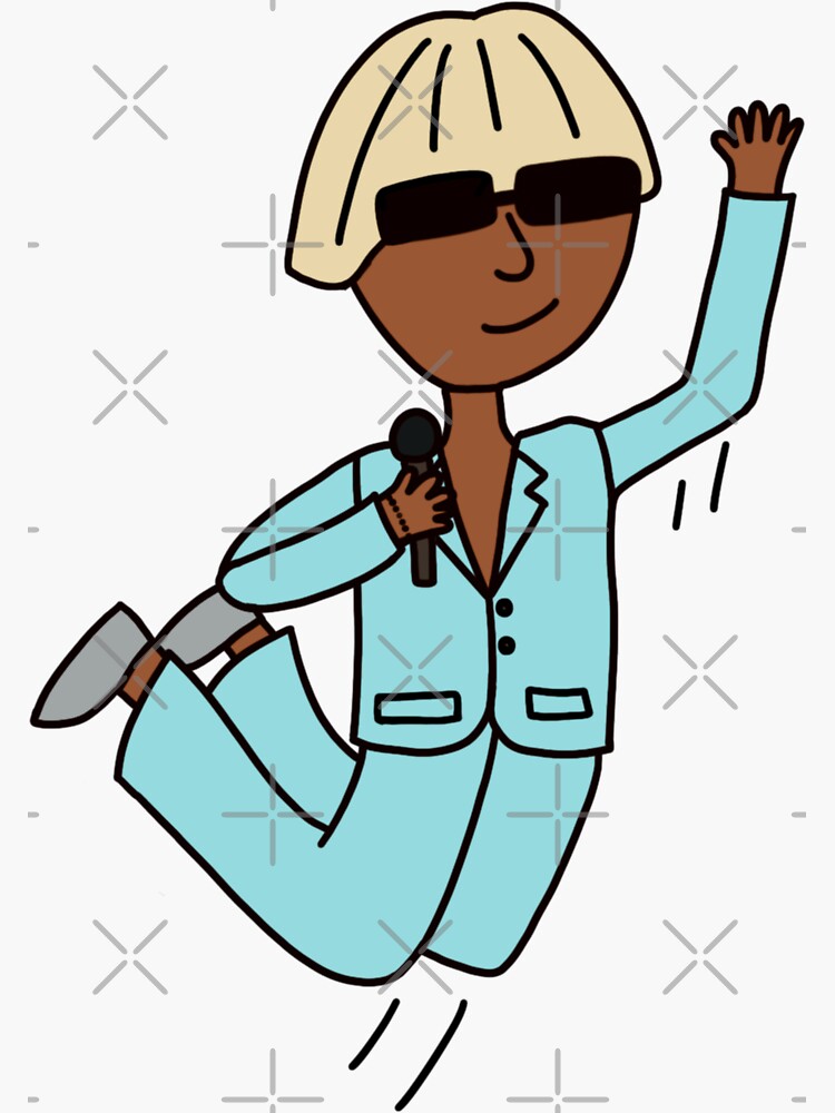 "Tyler, The Creator - IGOR (Earfquake / Blue Suit)" Sticker by ...