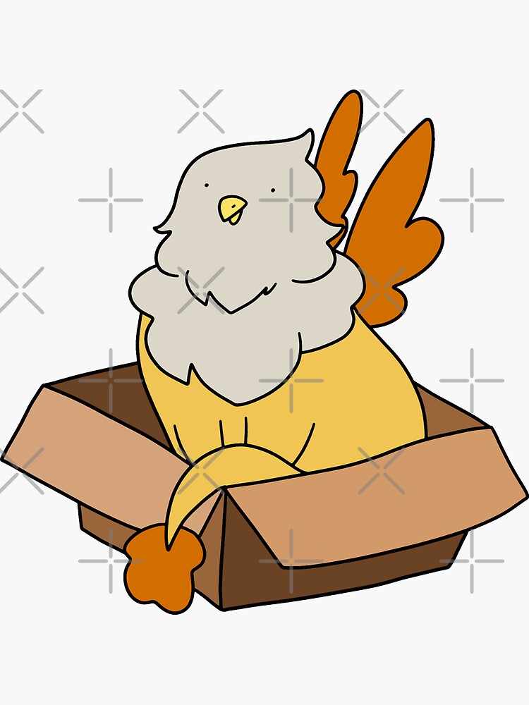 "Box Griffin" Sticker by SaradaBoru | Redbubble