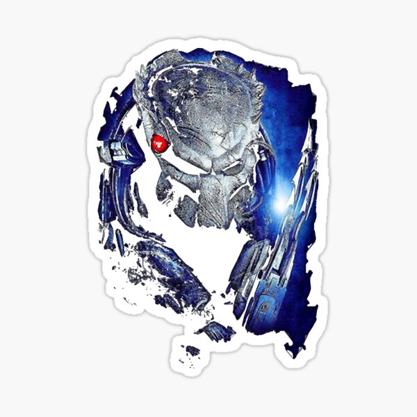 "the predator - blue" Sticker for Sale by ReadiM98 | Redbubble
