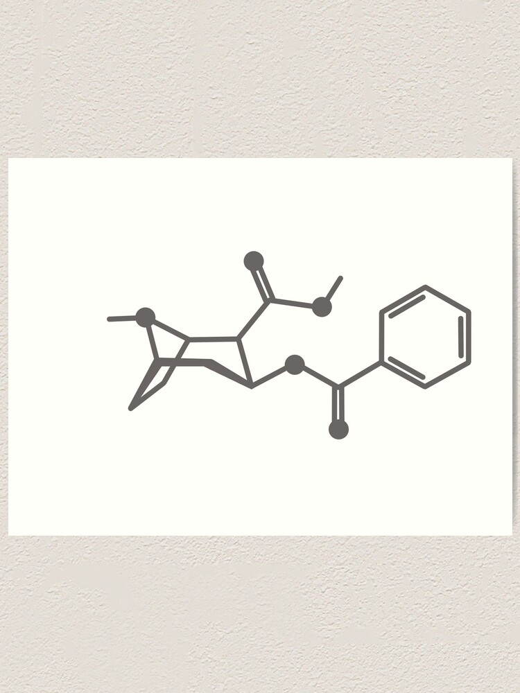 "Cocaine Molecule " Art Print for Sale by hannersgab | Redbubble