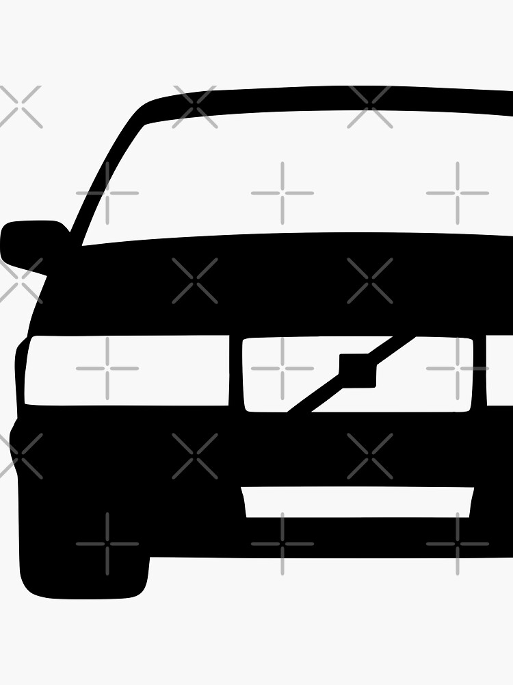 "Volvo 940 Turbo black silhouette best t-shirt design swedishmetal ...