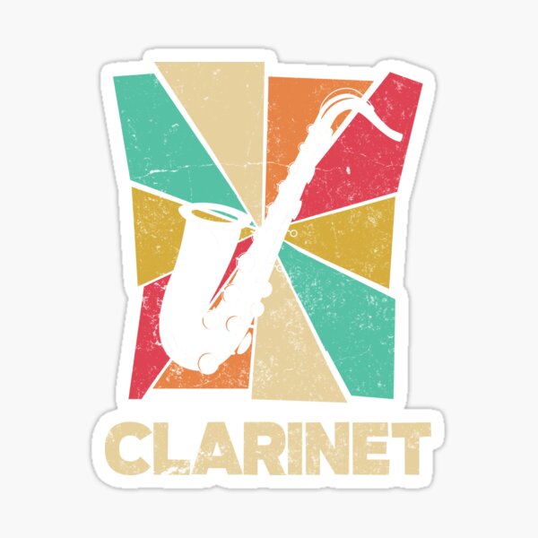 "Bass Clarinet Clarinetist Clarinet Player Silhouette" Sticker by ...