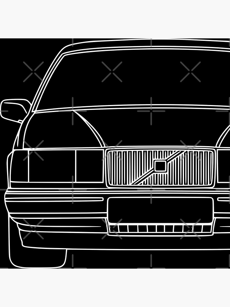 "Volvo 940 Turbo USA waterfall white lines best t-shirt design ...
