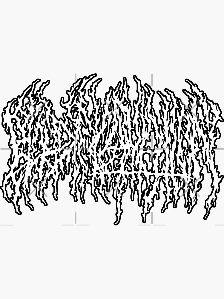 "BLOOD INCANTATION" Sticker by rwetherill1 | Redbubble