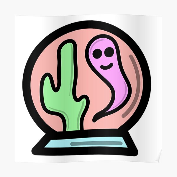 " Ghost Globe #1c" Poster for Sale by SugarSaltSpice | Redbubble