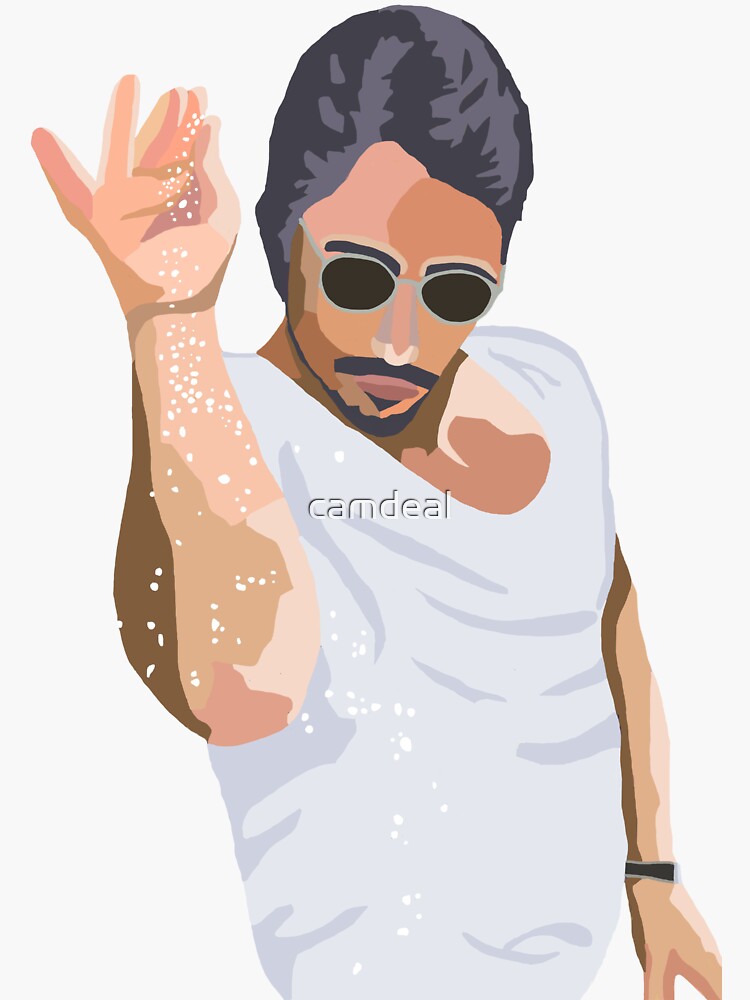 "Salt Bae Pop Art" Sticker for Sale by camdeal | Redbubble