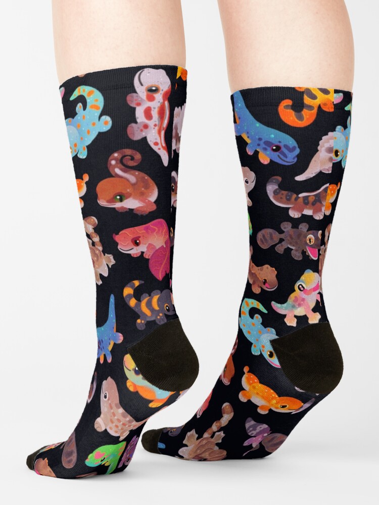 "Gecko - dark" Socks for Sale by pikaole | Redbubble